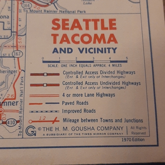 Other | Vintage 197s Maps Of Seattle | Poshmark